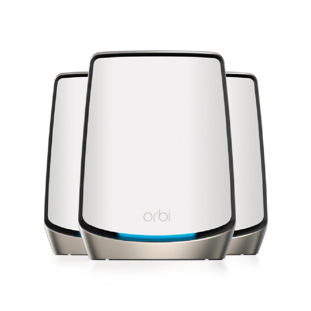 Netgear AX6000 Mesh WiFi System (RBK863S) Orbi White Series Tri-Band W ...