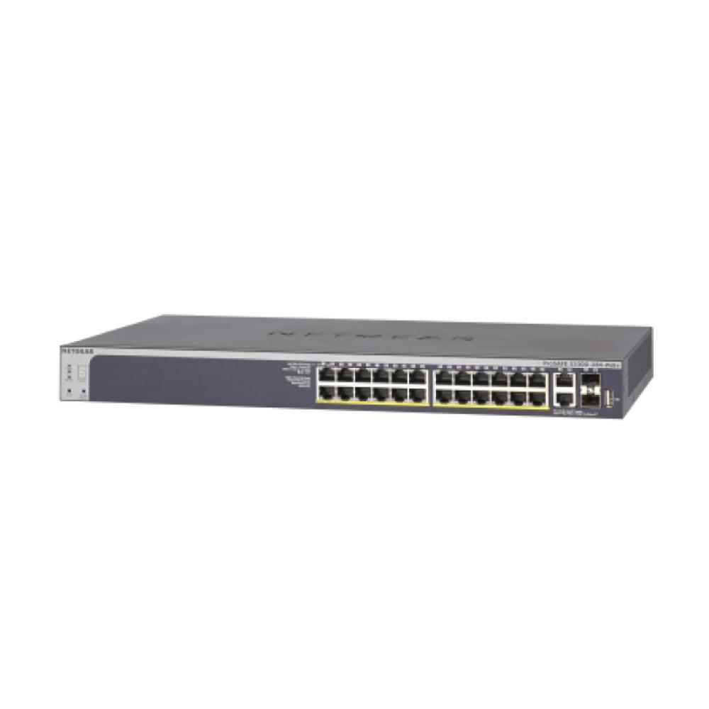 NETGEAR GS728TXP 28-Port Gigabit/10G Stackable Smart Managed Pro PoE S ...